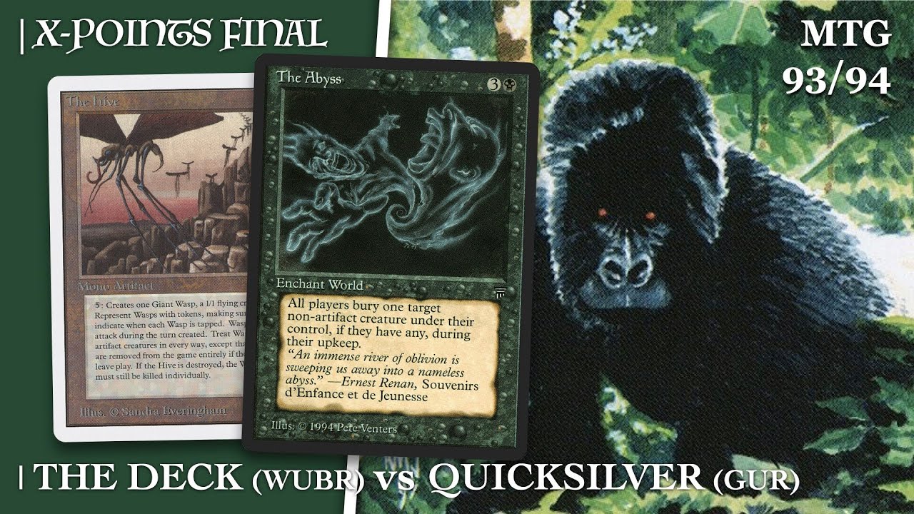 The Deck (WUBR) vs Quicksilver (GUR), X-points Old School MTG 93/94 ...