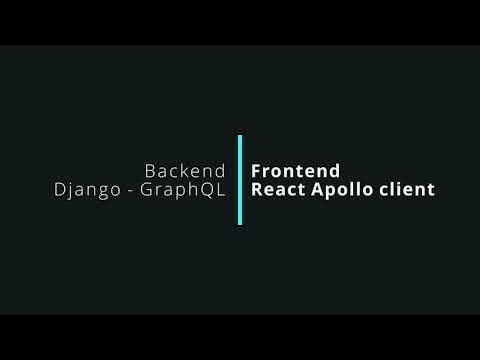 GraphQL Python With Graphene demo - React Apollo client - YouTube