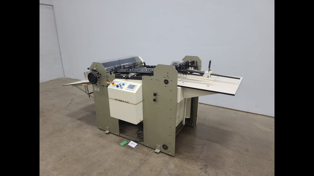 2008 Rosback 240XL High Speed Perf / Slit / Score Machine - YouTube