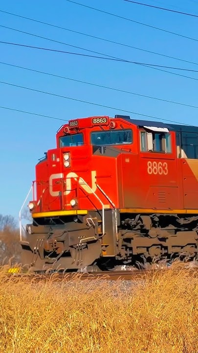 Canadian National Power Move in Plainfield #railfan - YouTube
