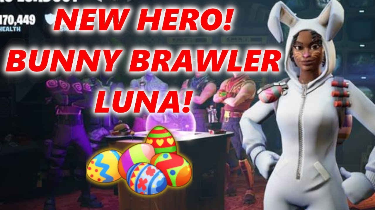 NEW HERO! // BUNNY BRAWLER LUNA! // Fortnite Save the World - YouTube