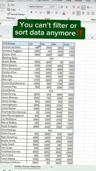 Centre across section #excel #excelworld #cellsinexcel #exceltips #exceleverywhere - YouTube