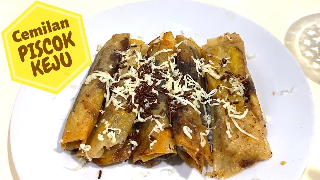 Resep Piscok Keju Lumer - Cemilan Enak Jajanan Kaki Lima - YouTube