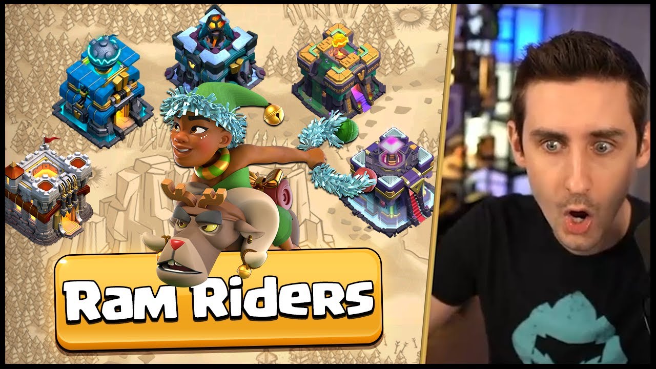Ram Riders at ALL Town Hall Levels! INSANE Special Troop! - YouTube