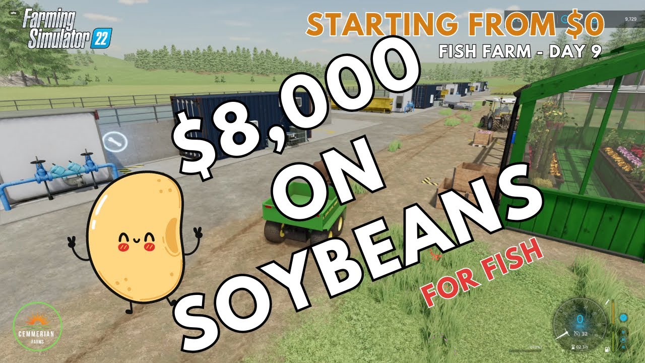 Converting an Airport into Fish Farm | FS 22 - EP 9 WTF $8k on Soybeans ...