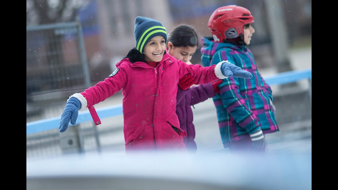 Newcomer Skating at Charles Clark Square - YouTube