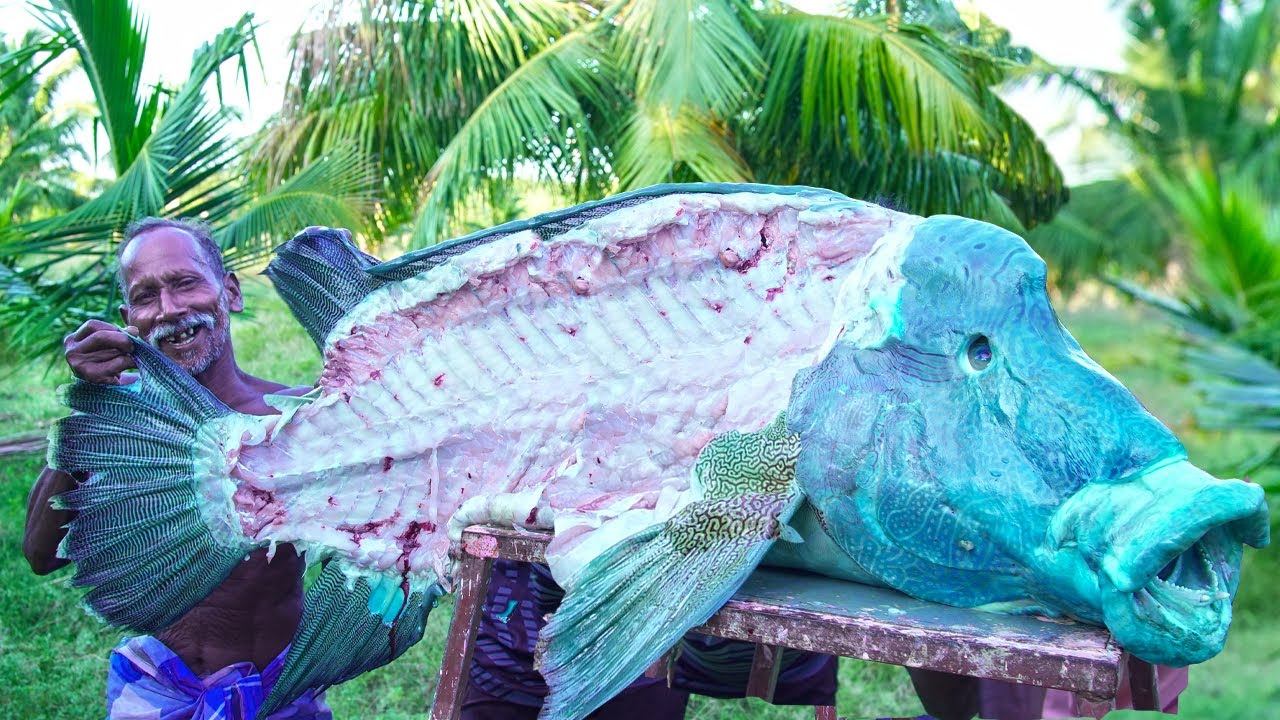 WORLD RARE FISH BONE SOUP RECIPE | MONSTER PARROT FISH HEALTHY SOUP ...