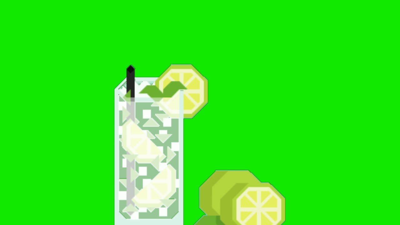 mojito cartoon animated UHD green screen videos for youtubers copyright ...