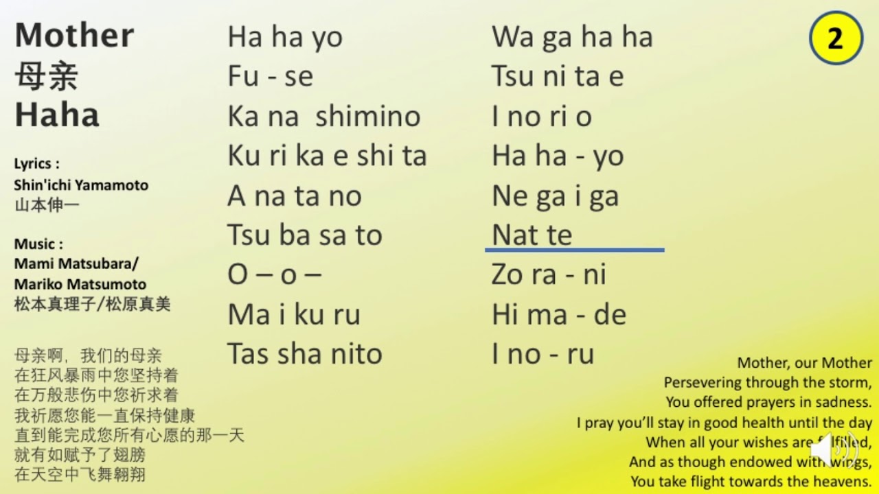 Mother ( Haha yo 母亲 ) - YouTube