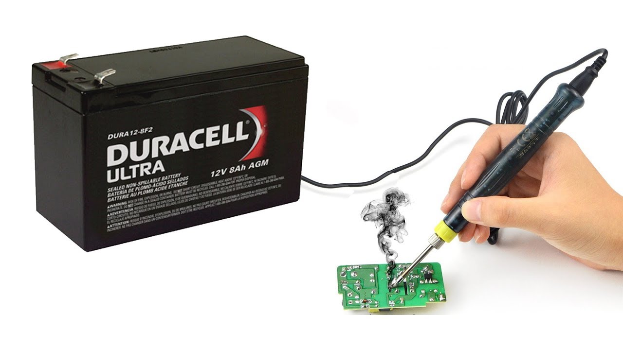 How to make a Powerful Soldering Iron 12V - YouTube