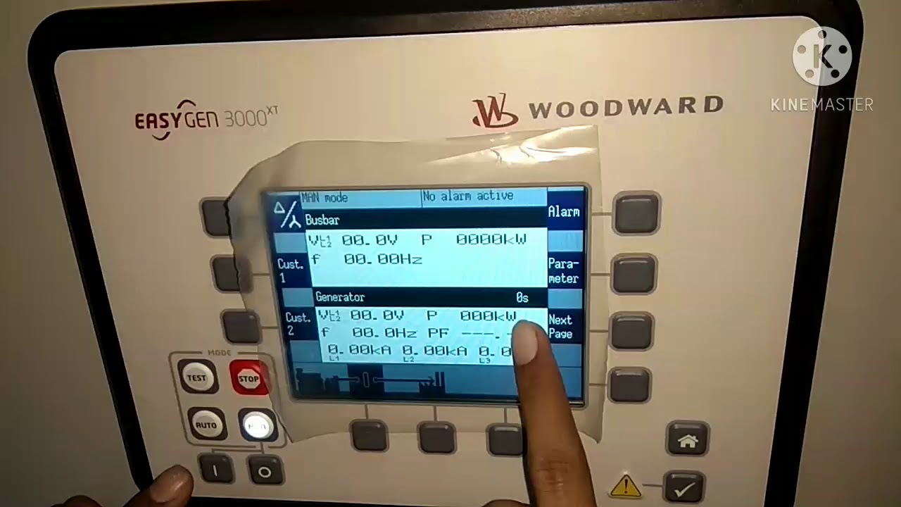 WOODWARD EASYGEN 3000 Manual mode - YouTube