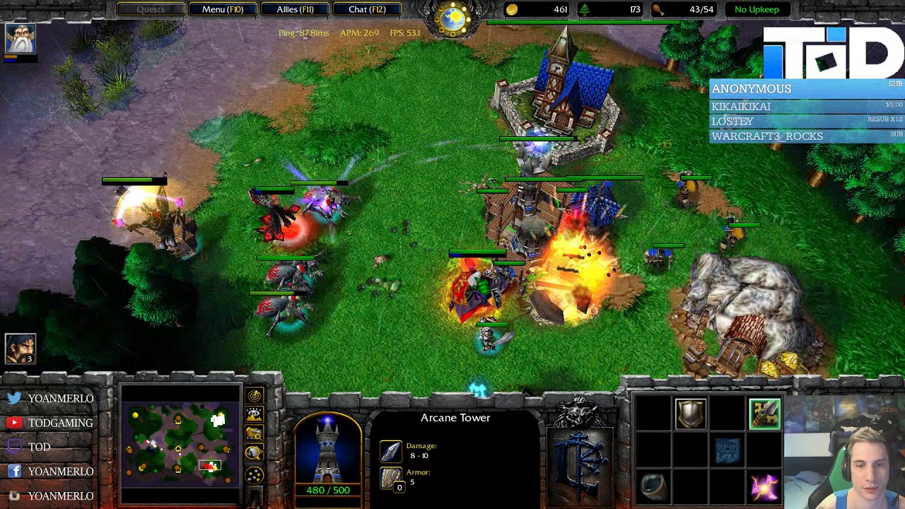 Warcraft III #892 - Happy Human vs Undead (Echo Isles) - YouTube