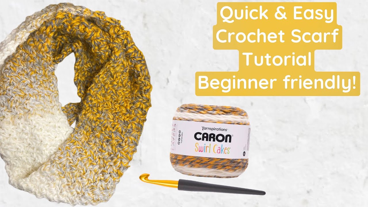 How to Crochet A Scarf- Crochet Infinity Scarf Tutorial for Beginners- How to Crochet for ...