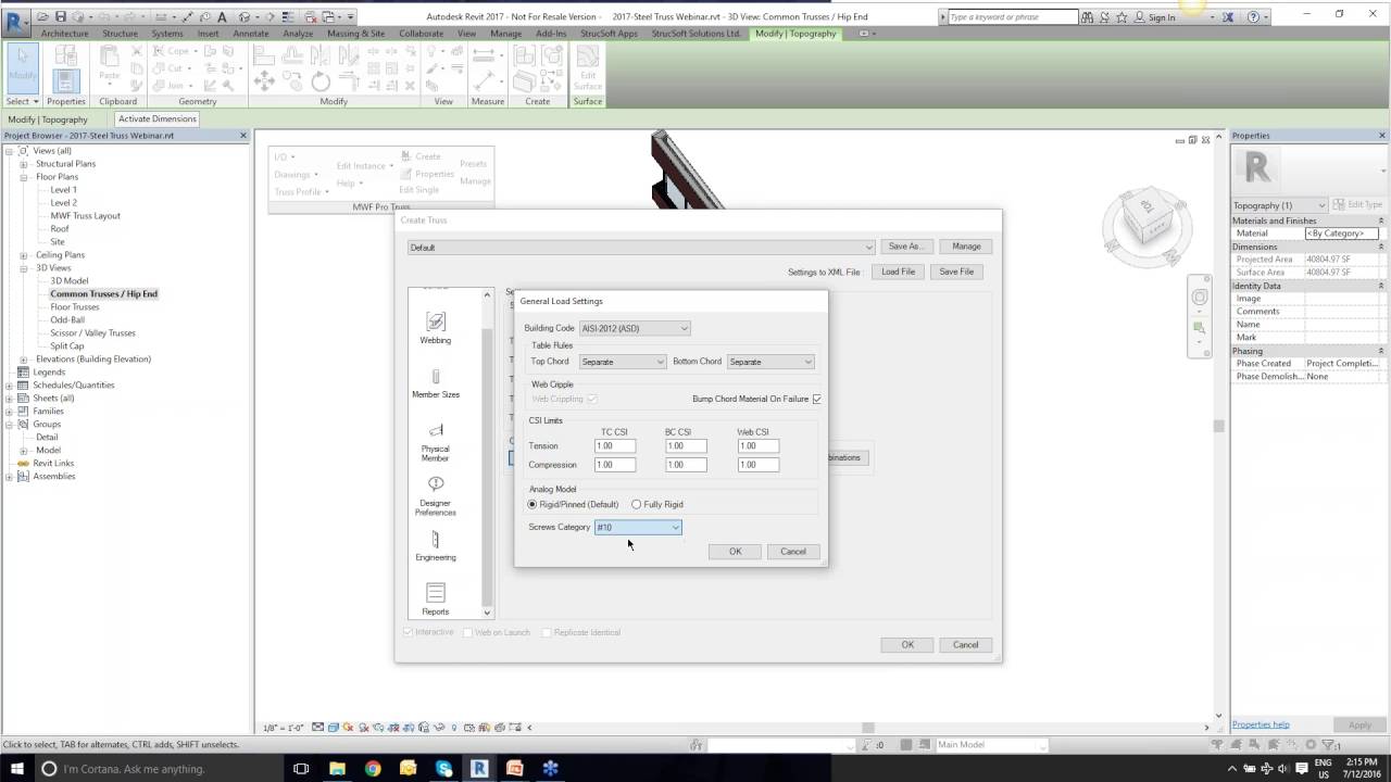 Webinar: MWF Advanced Metal - Light Gauge Steel Truss Design - YouTube