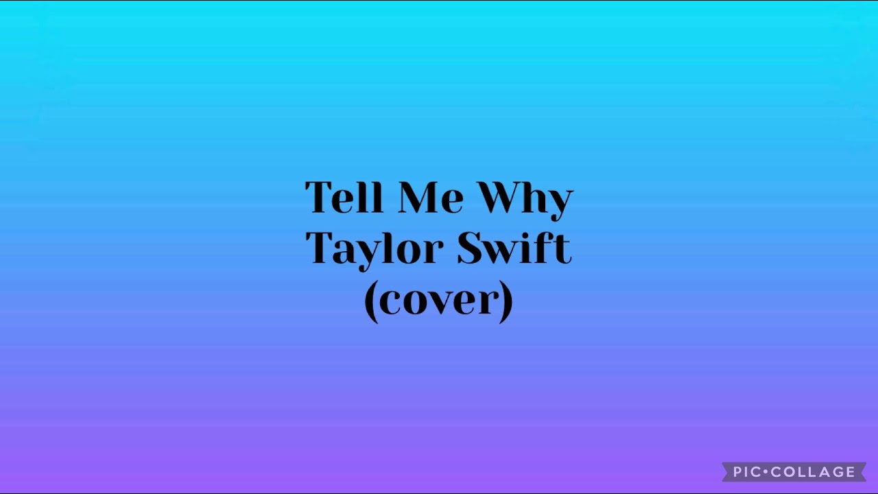 Tell Me Why (Taylor's Version) - Taylor Swift (cover) - YouTube