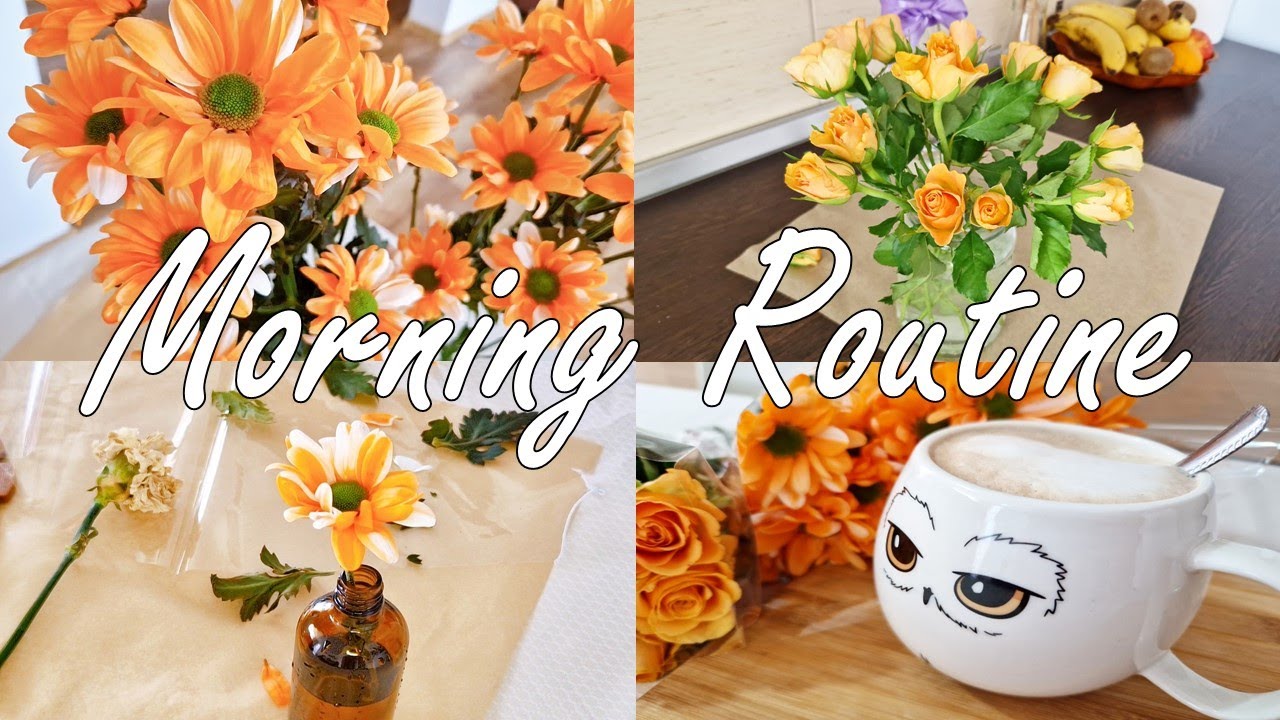 ☕Morning routine| Simple living| 🌸Flower time| Good mood🎸 {SUB} - YouTube