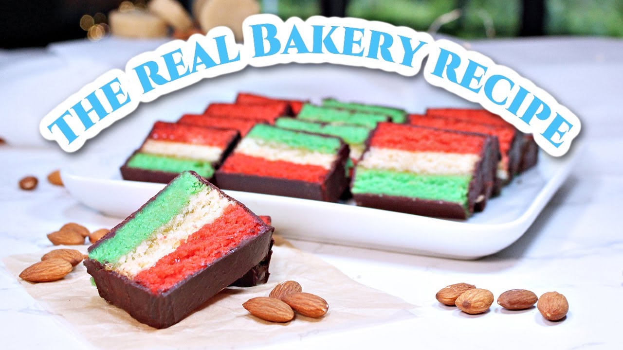 Bakery Recipe Italian Rainbow Cookies vegan 🌱 - YouTube