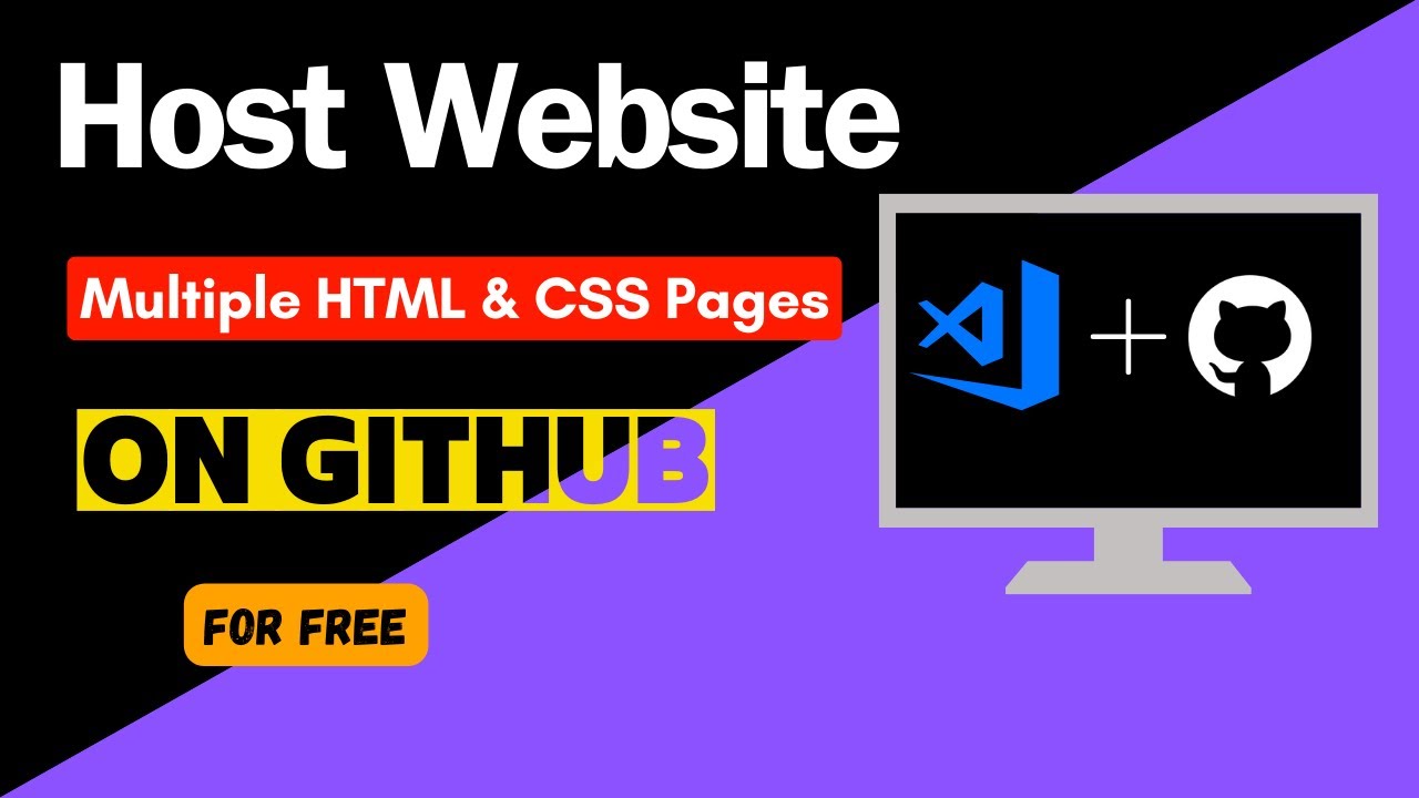 Host Website have multiple HTML & CSS page for FREE 🤯 on GitHub ...