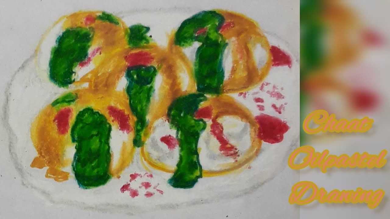 How to draw indian food chaat #howto #draw #indianfood #chaat # ...