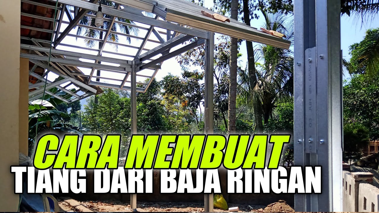 tutorial bikin tiang || project Puayae # cara membuat tiang dari baja ...