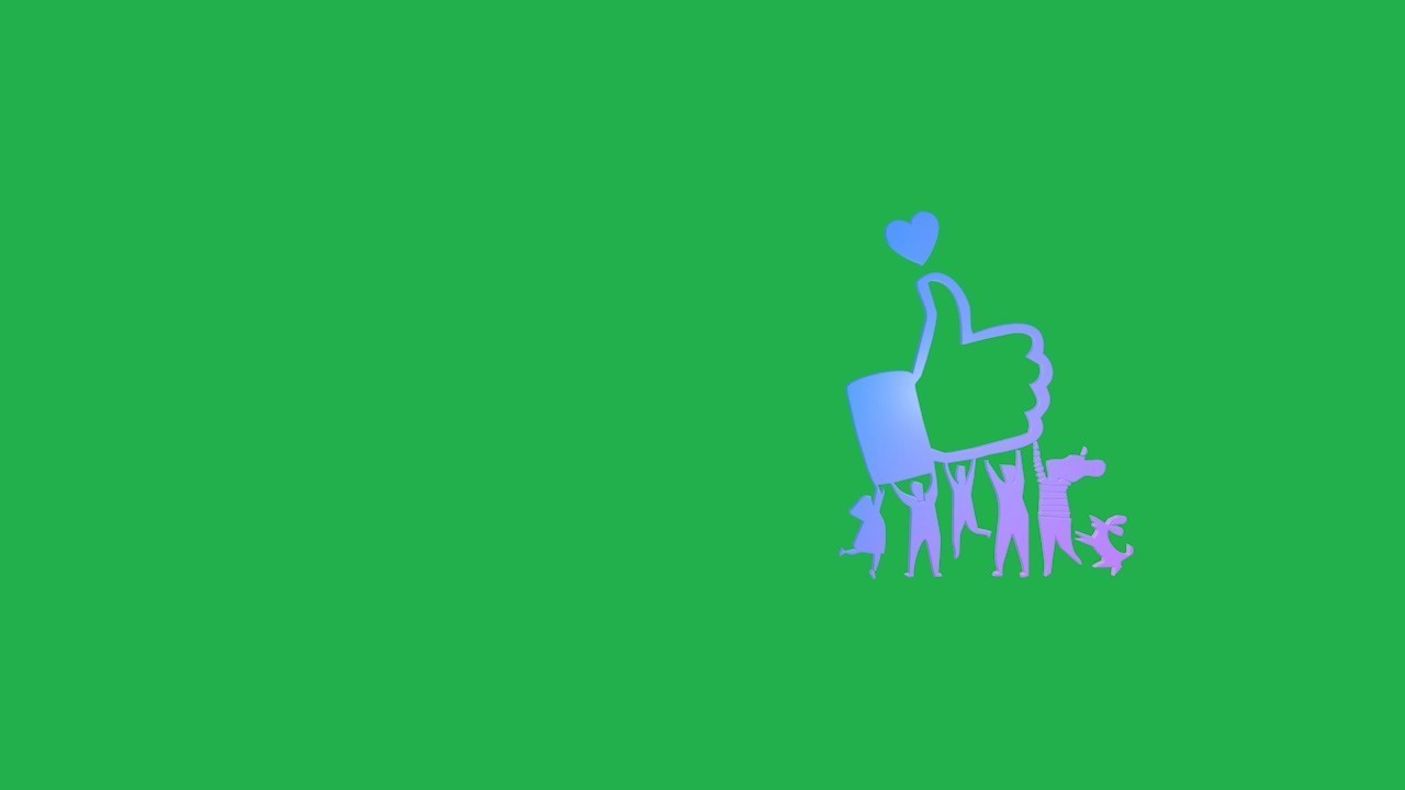 Facebook Logo Green Screen 2 - YouTube