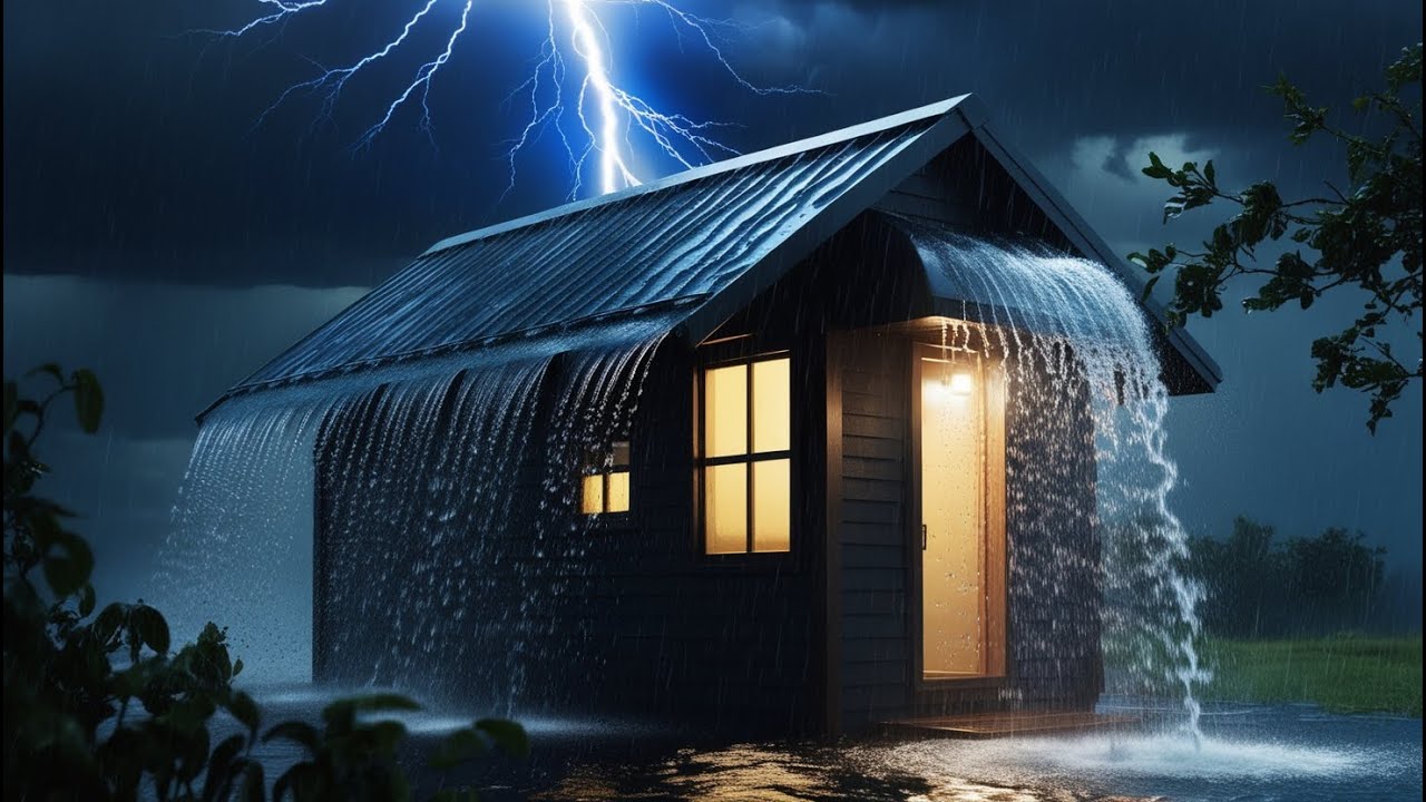 Powerful Rainstorm Sounds for Deep Sleep | Thunder & Heavy Rain on the ...