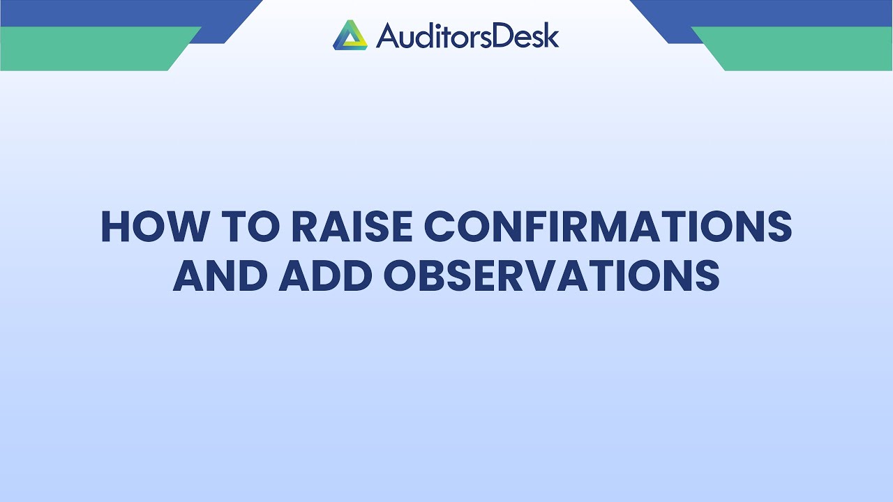 How to Raise Confirmations and Add Observations - YouTube