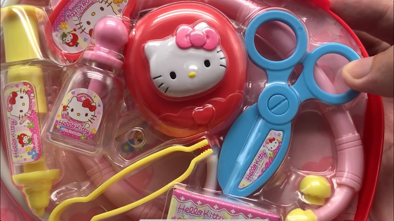 4 minutes Satisfying with Unboxing Hello Kitty Doctor Set ASMR - YouTube