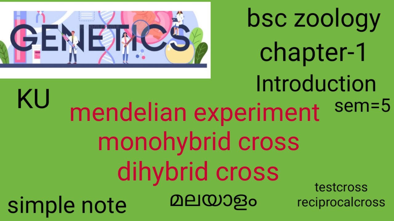 BSC ZOOLOGY|GENETICS-1|INTRODUCTION|NOTE|Keralauniversity|malayalam ...