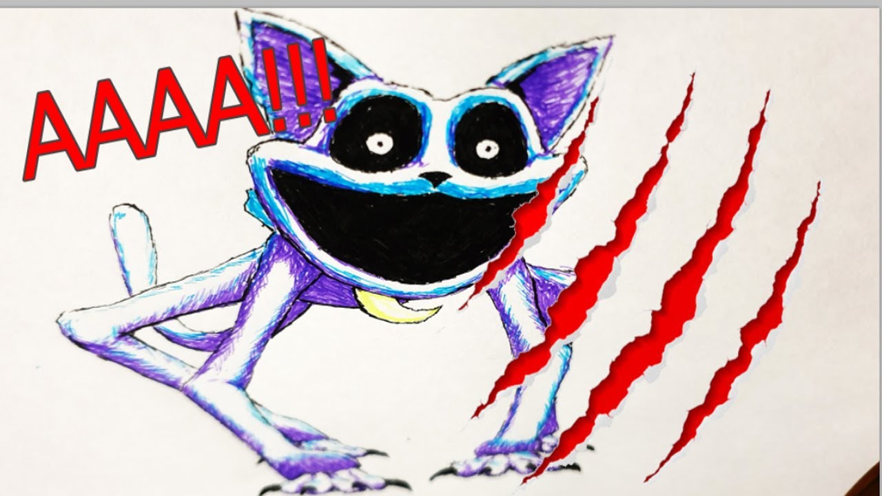 Drawing Monster, CatNap ( Poppy playtime chapter 3 ) - YouTube