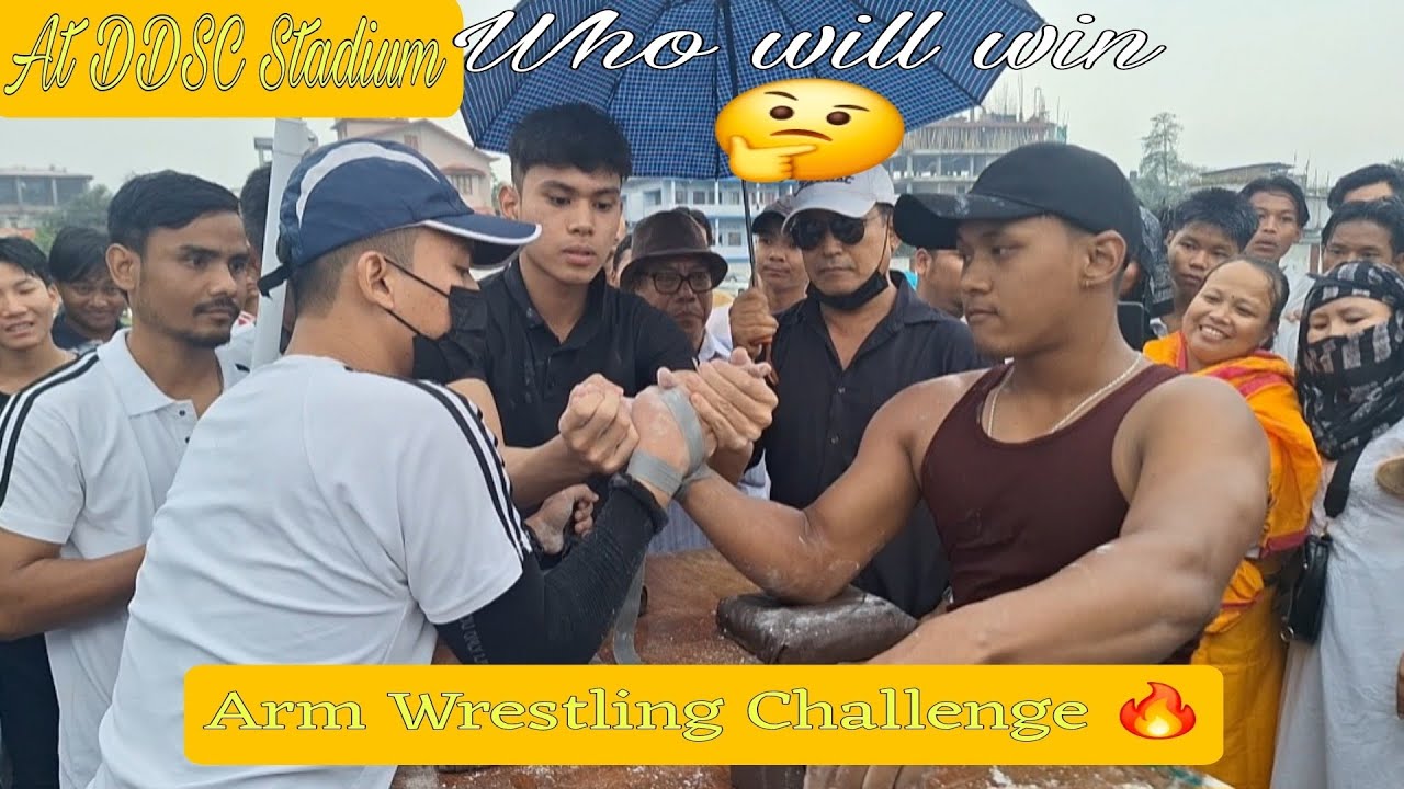 Arm Wrestling Challenge among Meetei Youths💪🏾 //Who wins😬 - YouTube