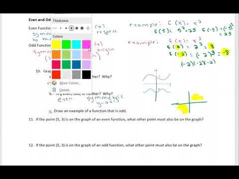1 1 Even and Odd Functions - YouTube