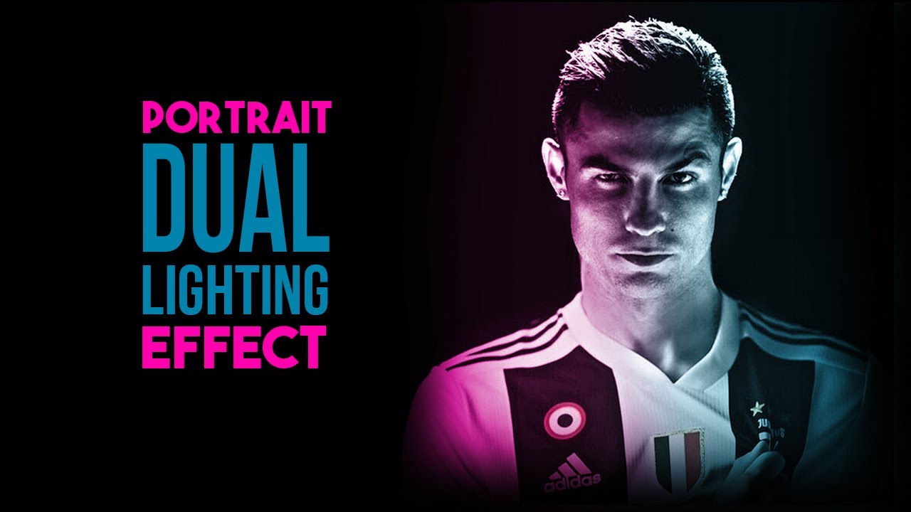 How to Create a Portrait Dual Lighting Effect in Photoshop - YouTube