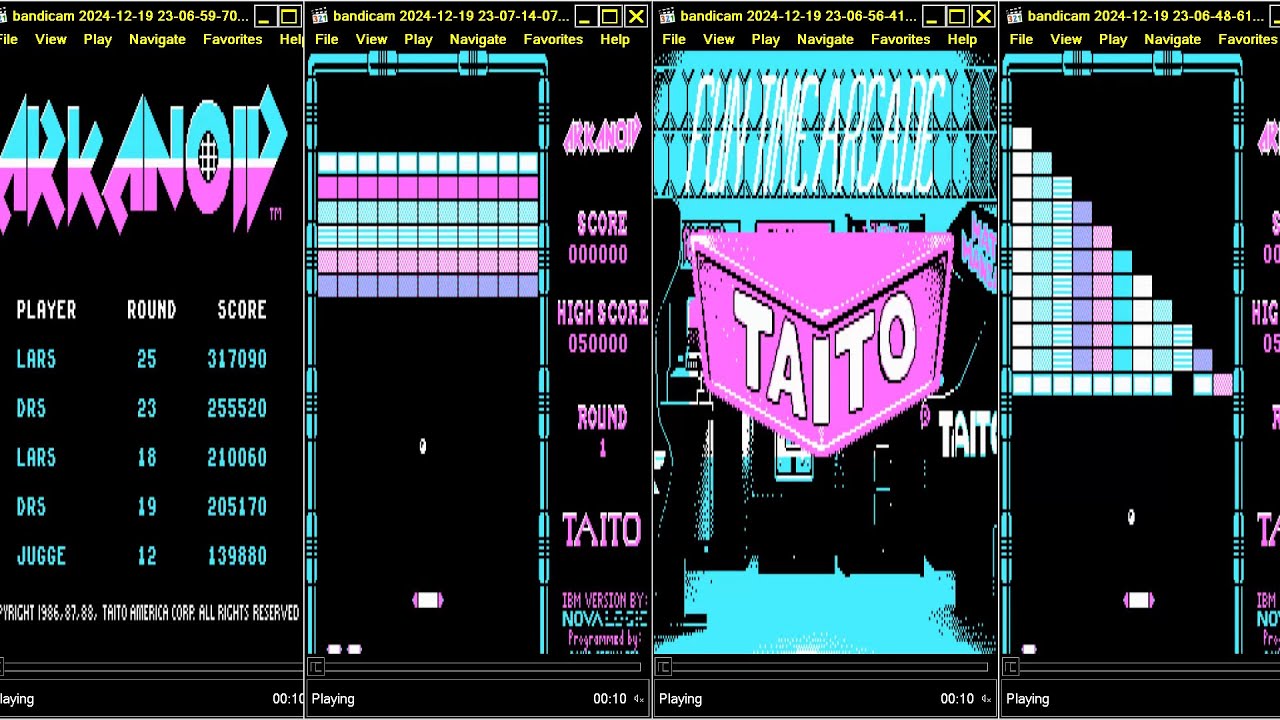 PC DOS CGA ARKANOID 1 TAITO ALCON 1986 1987 1988 IBM COMPATIBLES ...