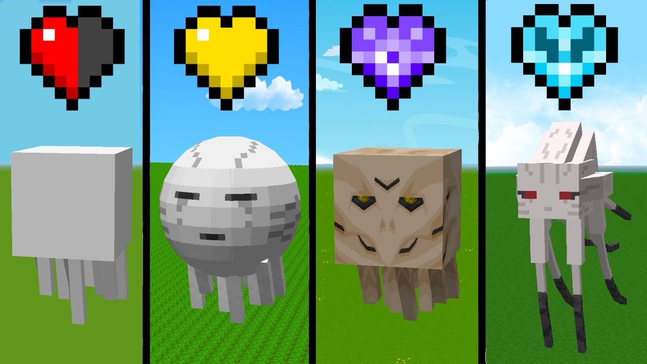 ghast with different hearts - YouTube