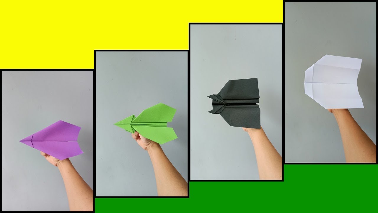 How to make a straight paper airplane - YouTube