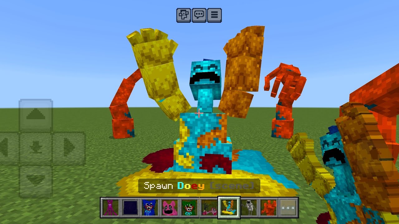 Poppy Playtime Chapter 4 Doey Transformation MOD in Minecraft PE - YouTube