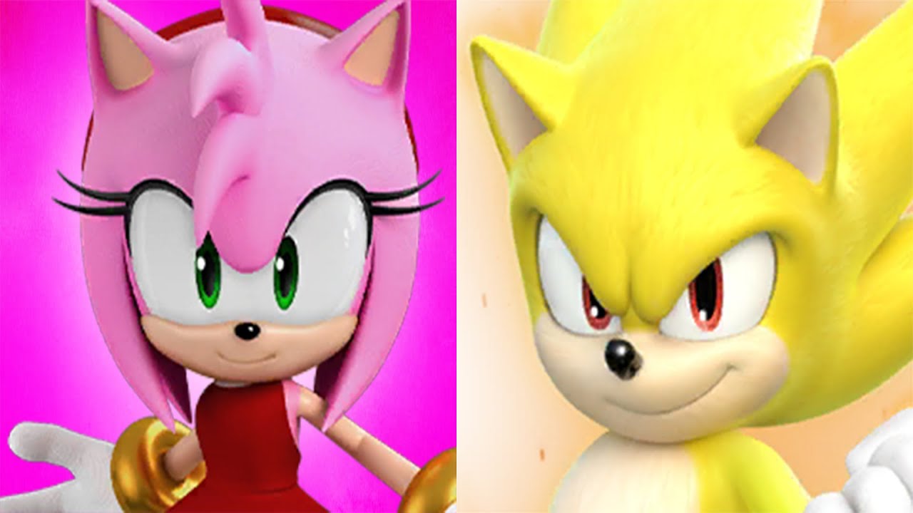 Sonic Forces Speed Battle - Amy the Rose vs Movie Super Sonic (android ...