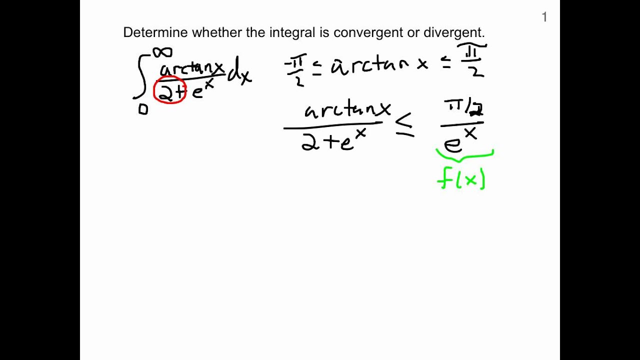 UPenn Math 104 Determining Whether Integral is Convergent or Divergent ...