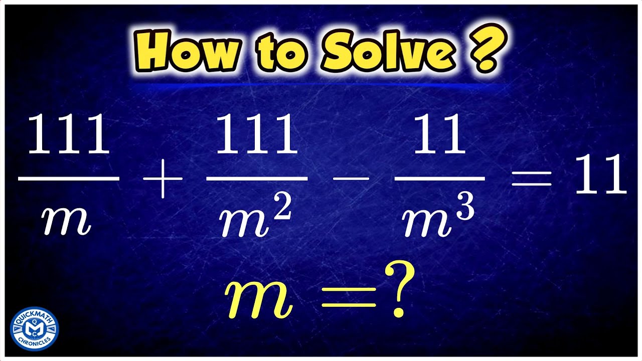 Germany | Can You Solve This Tricky Algebra Problem? | Olympiad Math ...
