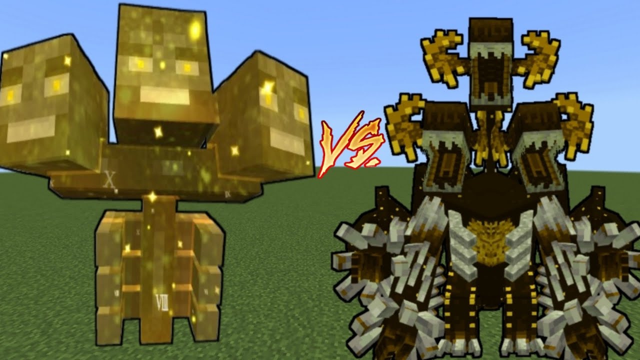 Yellow Calmness Witherzilla vs Overlorden in Minecraft Mob Battle - YouTube
