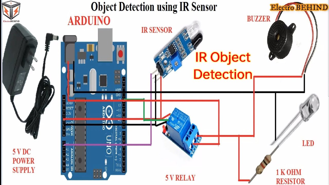 Ir Sensor Circuit Using Arduino For Object Detection In Tamil Ir 7522