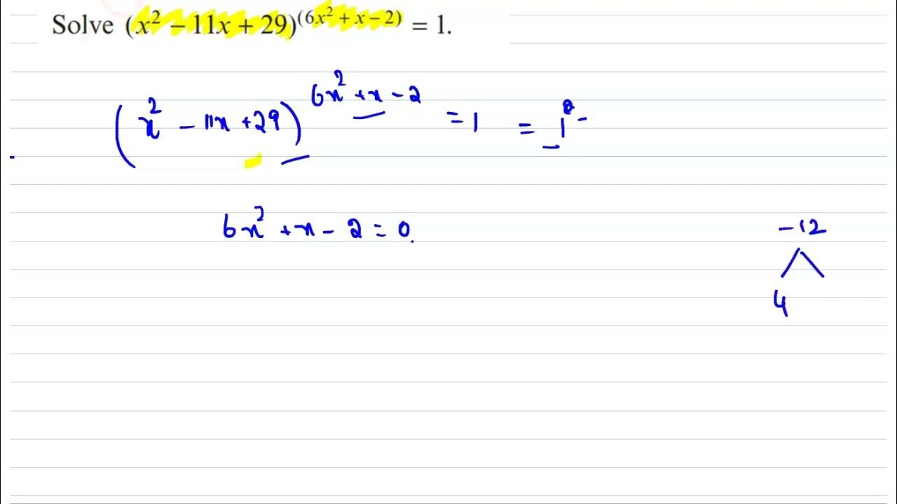 Chapter 1 - Quadratics - Exercise 1A - Problem 7 - YouTube