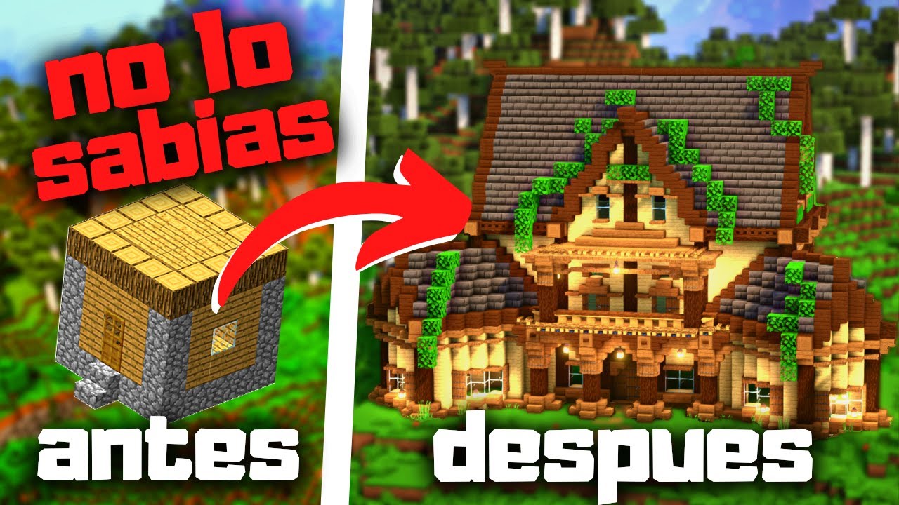 el TRUCO SECRETO para CONTRUIR MEJOR en MINECRAFT, mejora la forma de ...