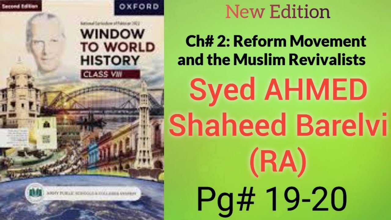 Syed AHMED Shaheed Barelvi Pg#19-20 Ch2 Reforms Movement and the Muslim ...