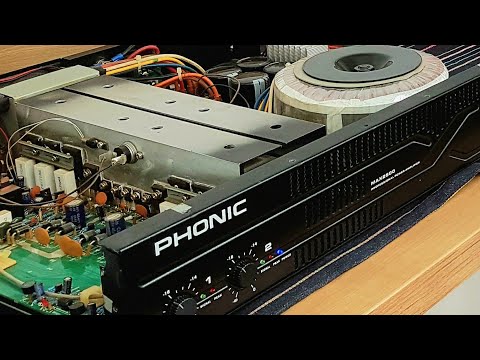 PHONIC MAX 2500 | High Power Audio Amplifier | Inside Look After Repair | Now You Know