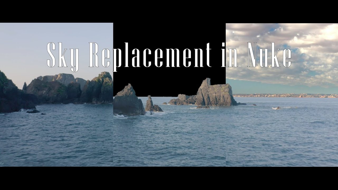 Sky Replacement in nuke with 3d camera tracking - YouTube