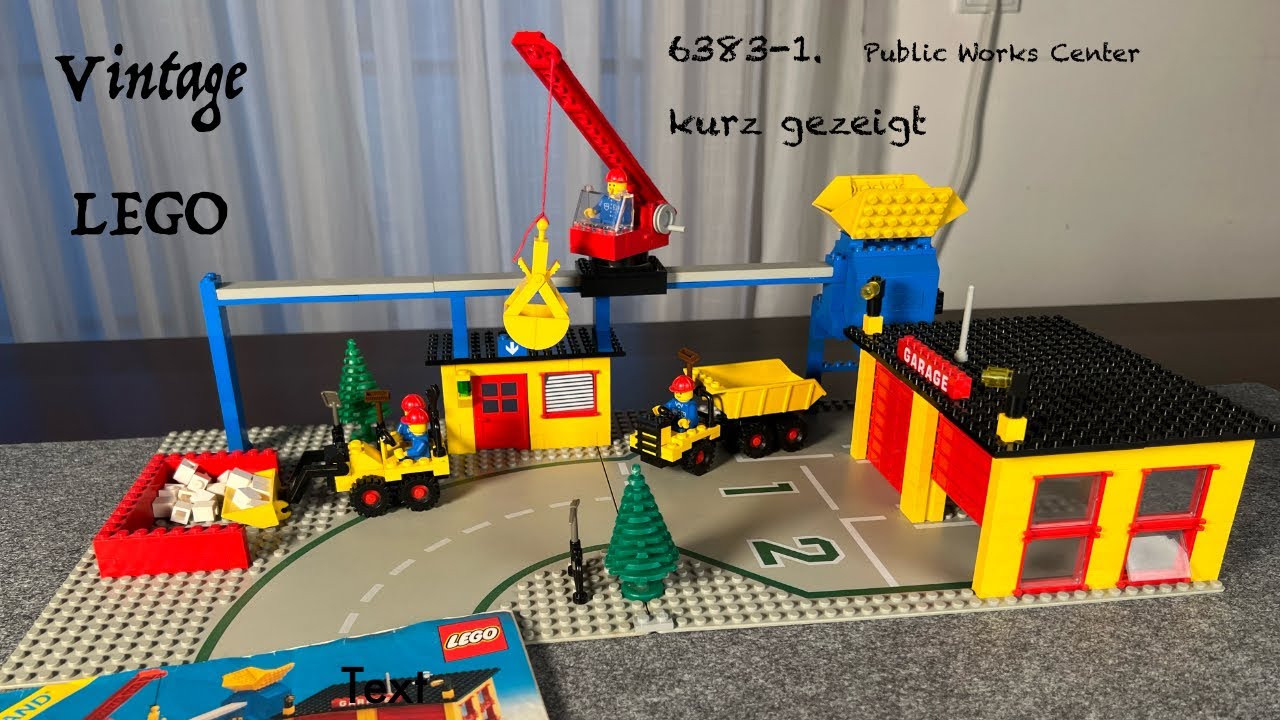 Vintage LEGO 6383 Public Works Center kurz gezeigt - YouTube