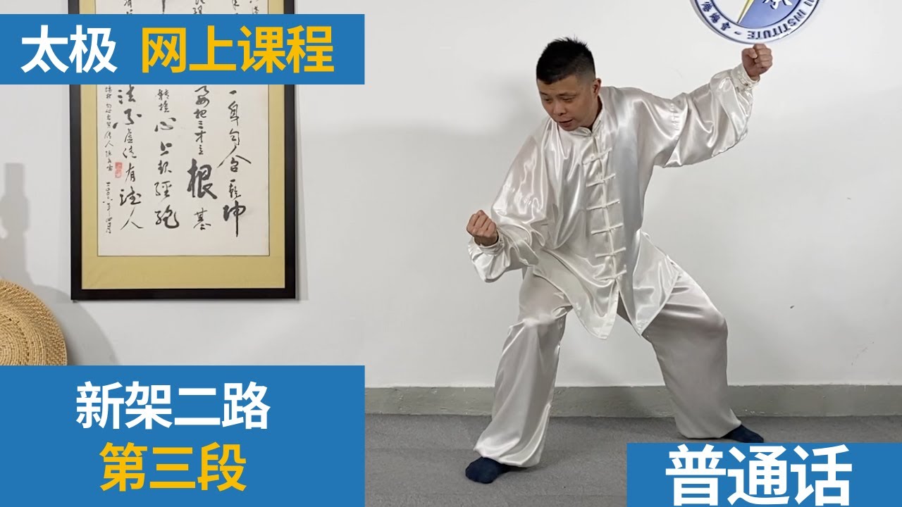 陈氏太极拳 新架二路 第三段 周展程师傅 Youtube