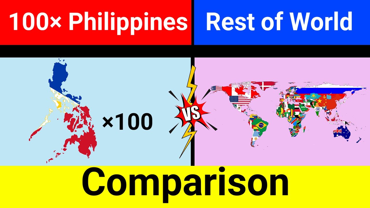 Let's Compare 100× Philippines🇵🇭 vs Rest of World 🌐|Data Comparison ...